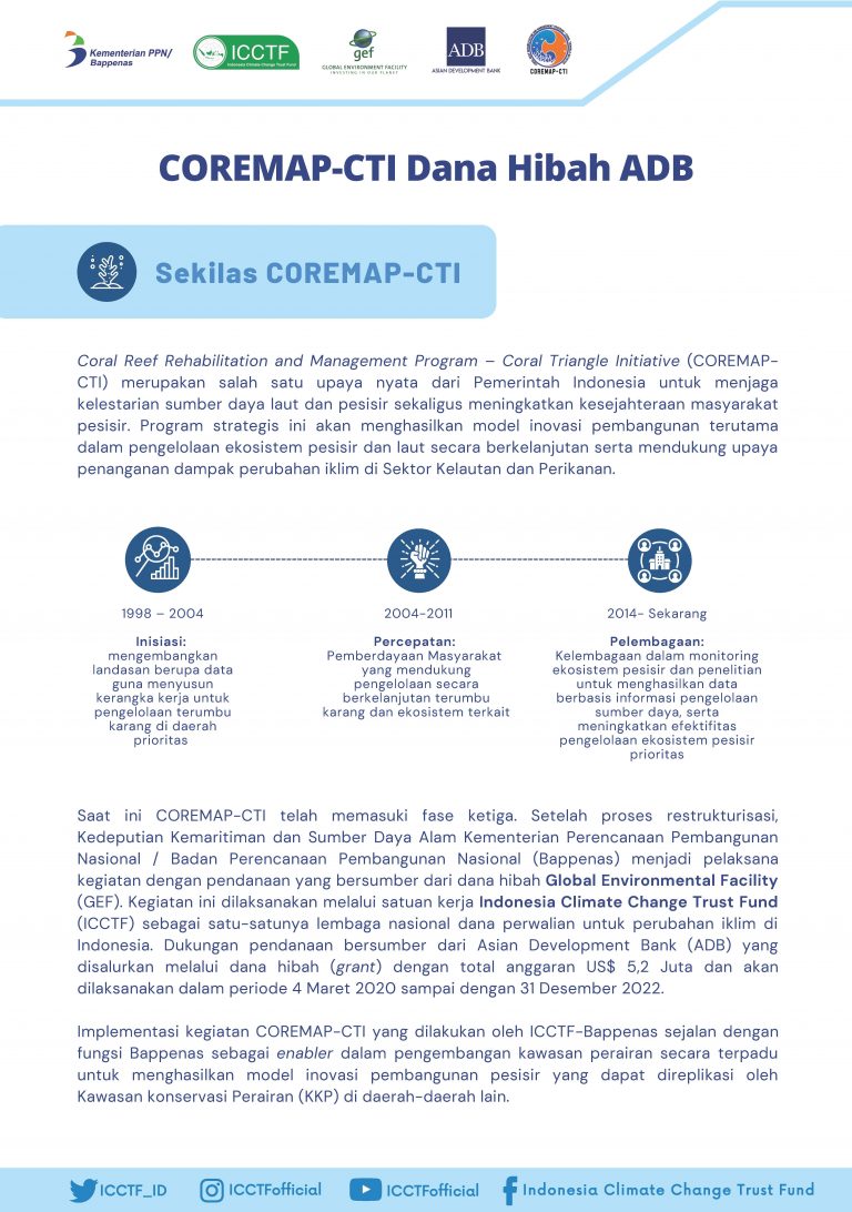 Factsheet COREMAP-CTI ADB – ICCTF Factsheet COREMAP-CTI ADB – ICCTF
