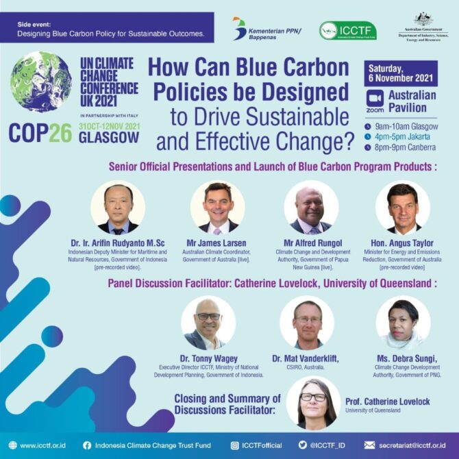 COP26 Glasgow Side Event: How Can Blue Carbon Policies be Designed to Drive Sustainable and ...