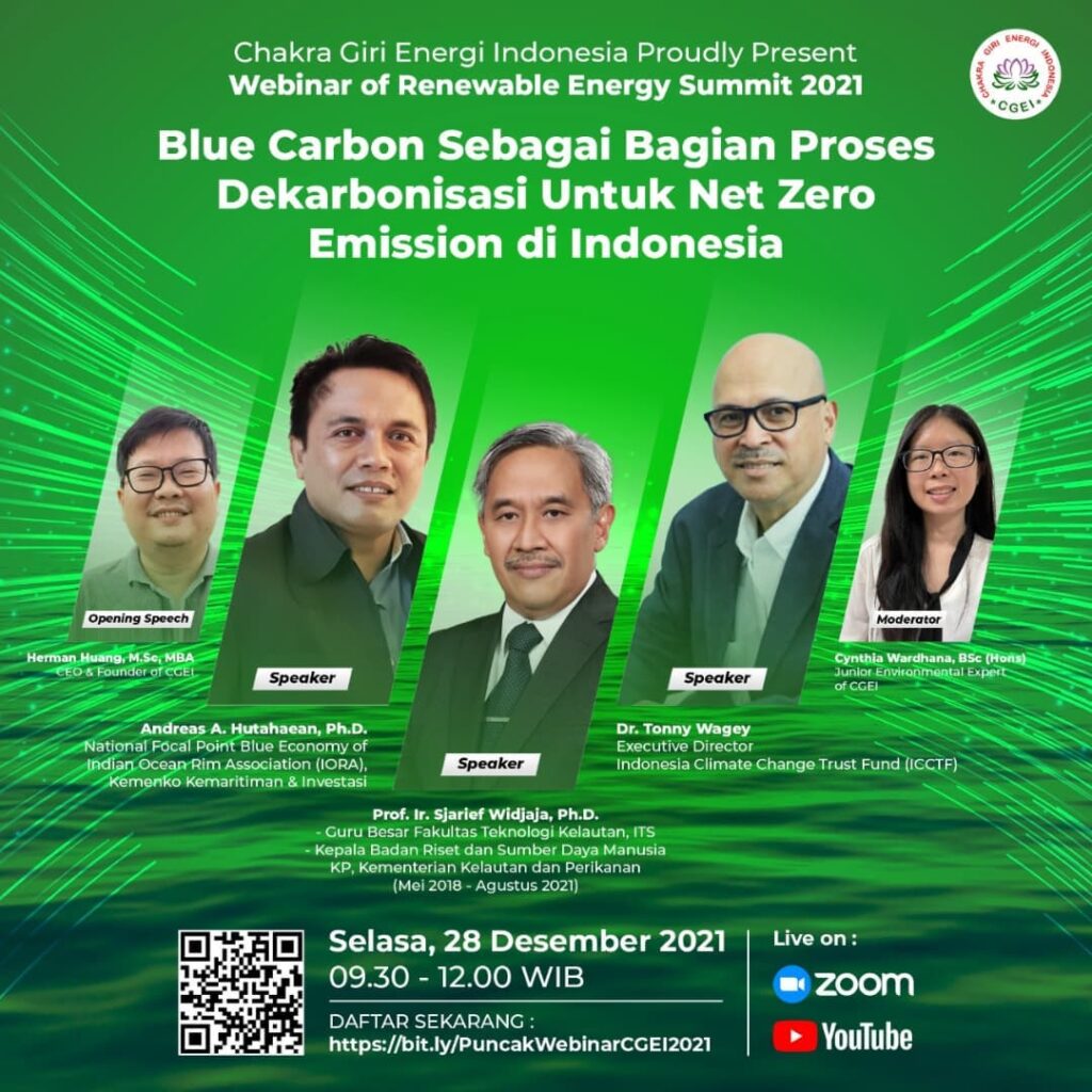 Webinar of Renewable Energy Summit 2021: Blue Carbon sebagai Bagian ...