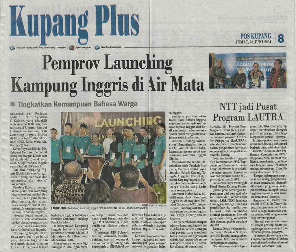 NTT jadi Pusat Program LAUTRA – ICCTF